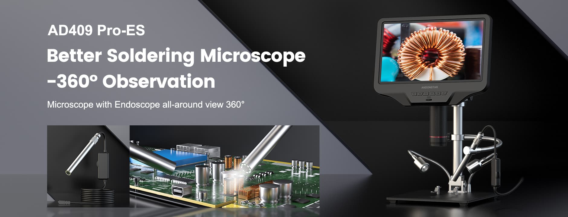 Andonstar Digital Microscope | Best Tool for PCB Soldering SMD Repair